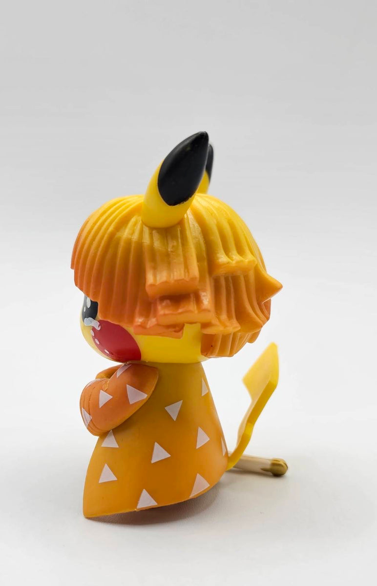 Demon Slayer Zenitsu Pikachu Cosplay Pokemon Figurine – Commerce Gluttony