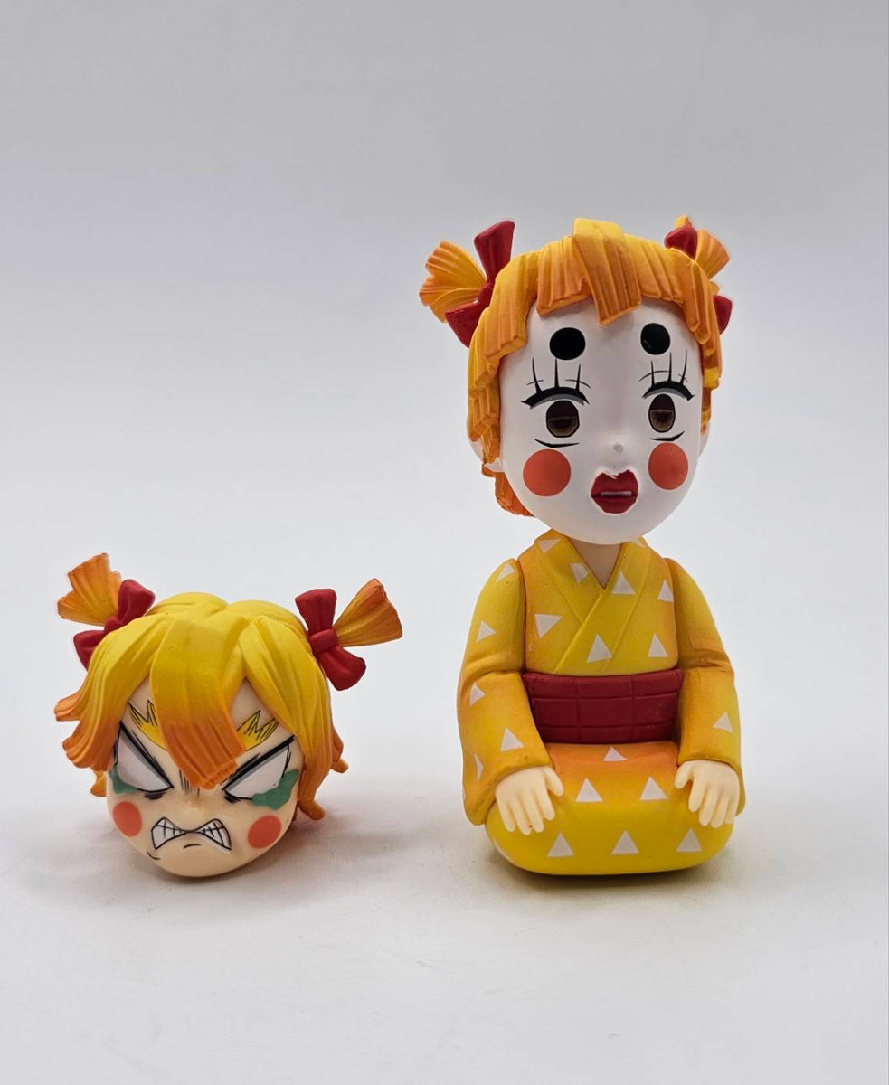 Demon Slayer Geisha Tanjiro Inosuke Zenitsu Figurines Set Of 3 ...