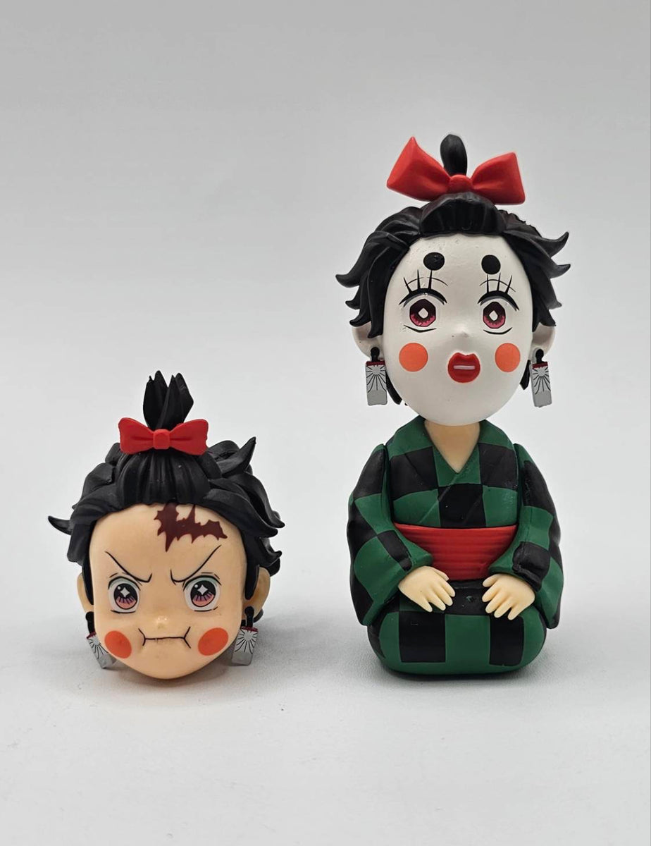 Demon Slayer Geisha Tanjiro Inosuke Zenitsu Figurines Set Of 3 ...